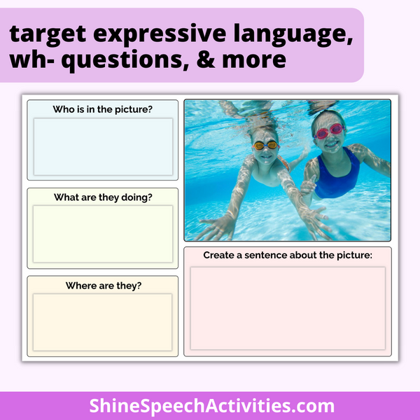 Expanding Language with Wh Questions – Shine Speech Activities