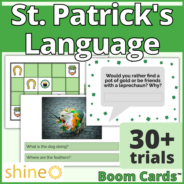 St. Patrick's Day Language Activities – Shine Speech Activities