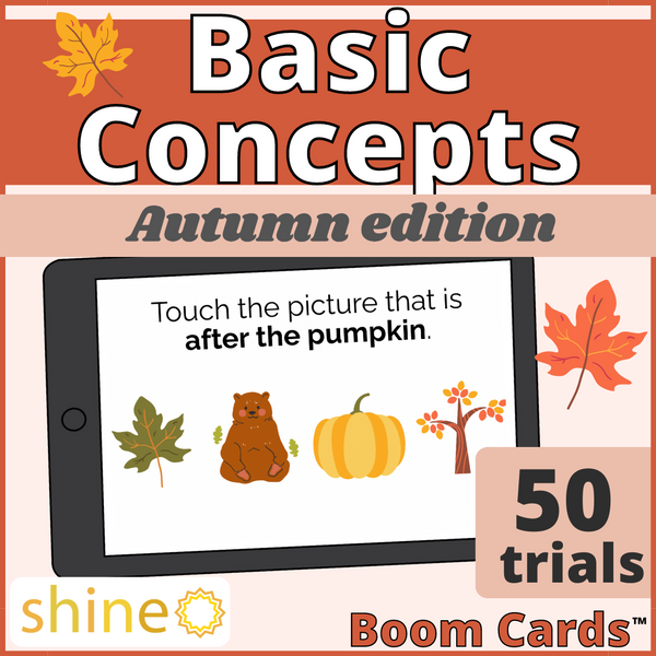 Autumn Basic Concepts – Shine Speech Activities