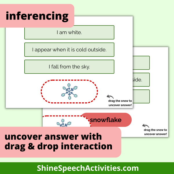 Christmas Language Activities – Shine Speech Activities