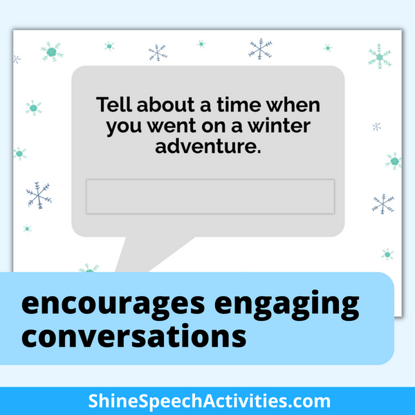 Winter Conversation Starters – Shine Speech Activities