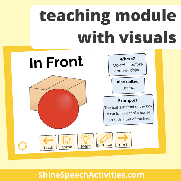Prepositions & Spatial Concepts – Shine Speech Activities