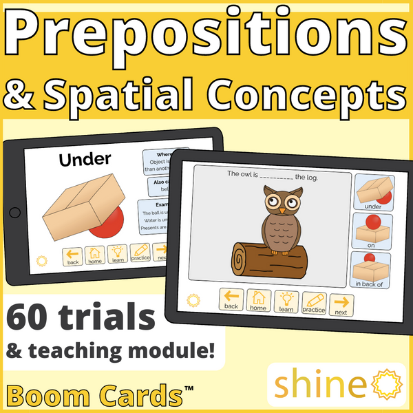 Prepositions & Spatial Concepts – Shine Speech Activities