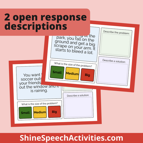 Problem Solving – Shine Speech Activities