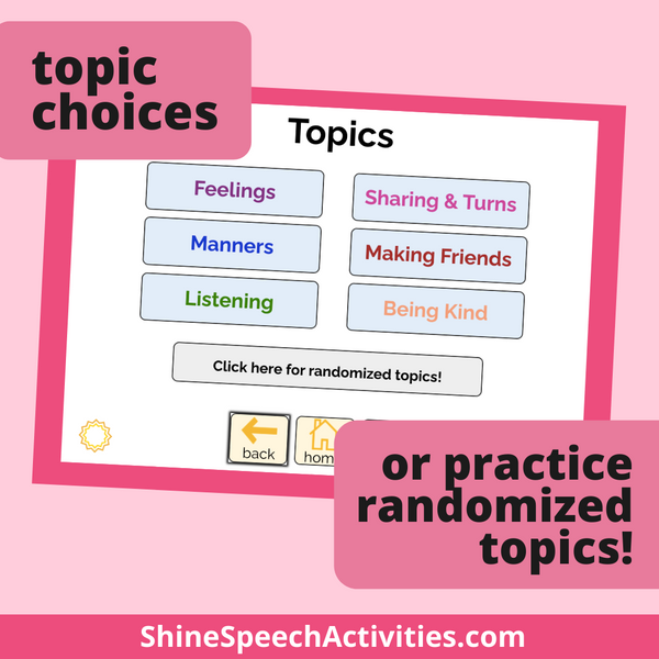 Social Skills & Pragmatics – Shine Speech Activities