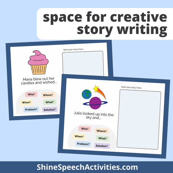 Story Starters & Writing Prompts – Shine Speech Activities