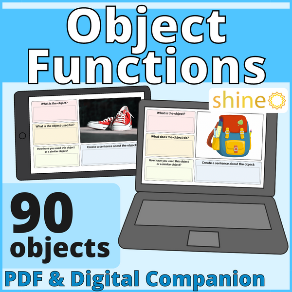 Object Functions – Shine Speech Activities