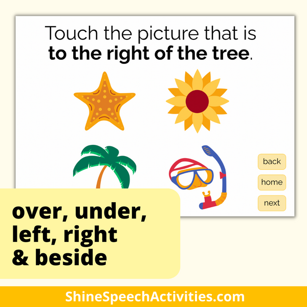 Summer Basic Concepts – Shine Speech Activities