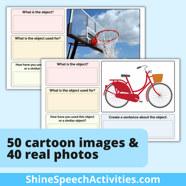 Object Functions – Shine Speech Activities