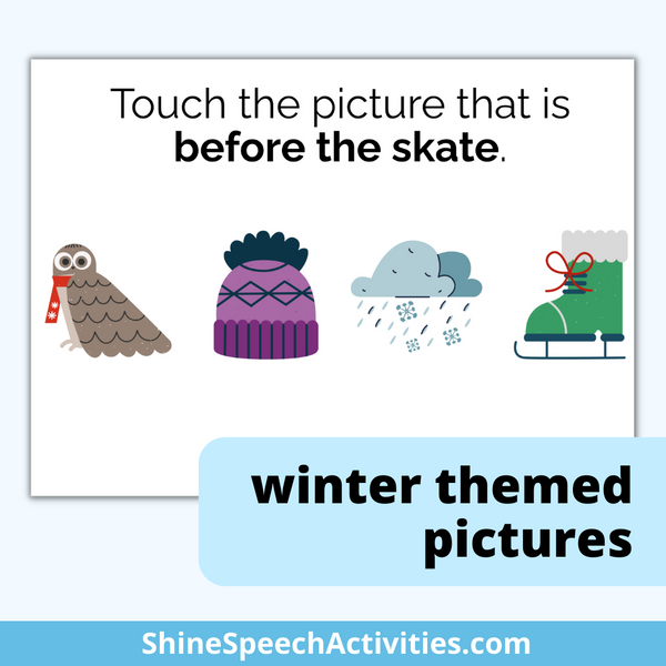 Winter Basic Concepts – Shine Speech Activities