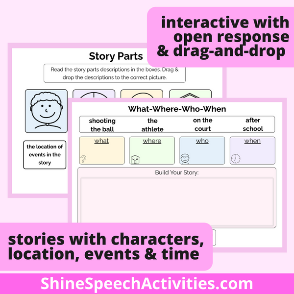 Story Builders & Narrative Generation – Shine Speech Activities