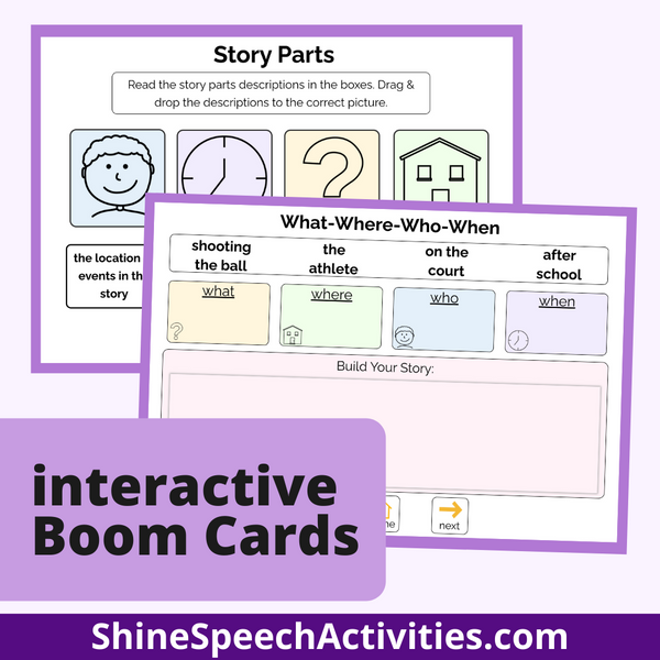 BUNDLE Story Builders & Creative Writing – Shine Speech Activities