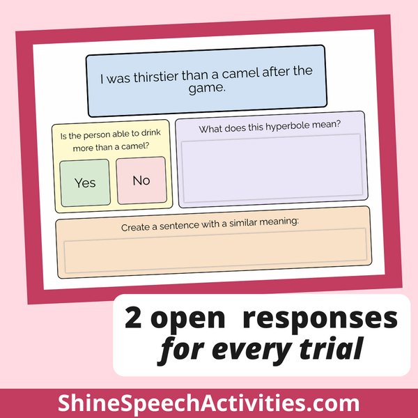 Hyperboles & Figurative Language – Shine Speech Activities