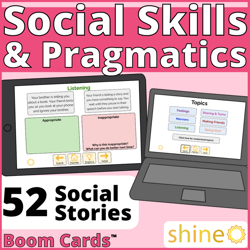 Social Skills & Pragmatics – Shine Speech Activities
